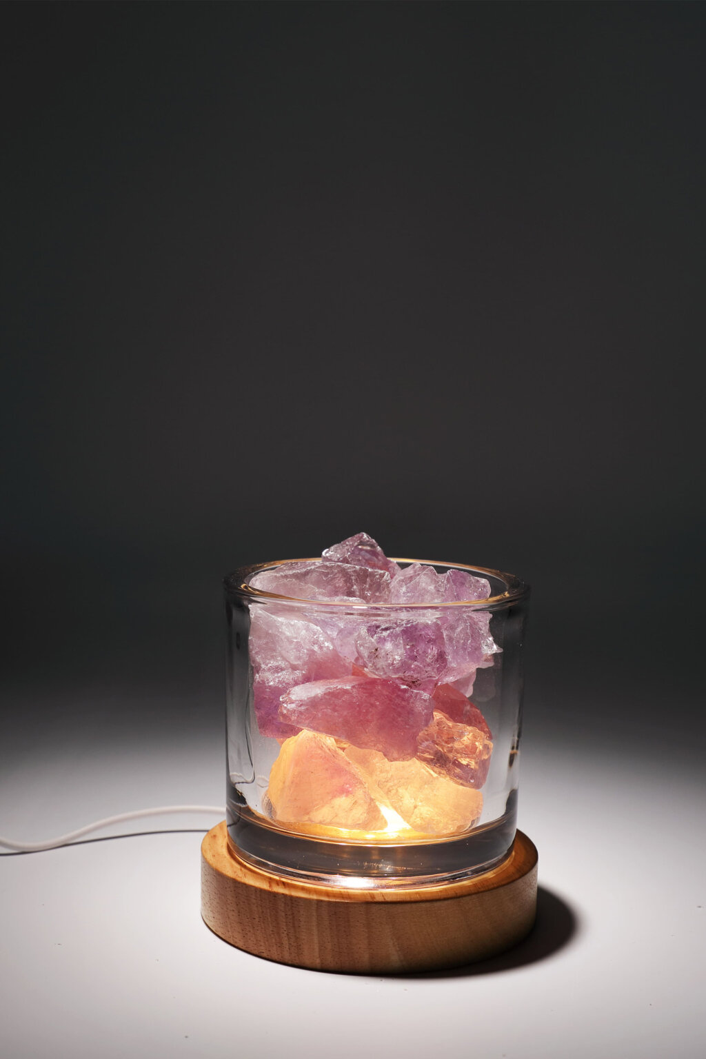4” LED Crystal Stone Night Light Lamp - Dionysus Artcrafts - Wind Chime ...