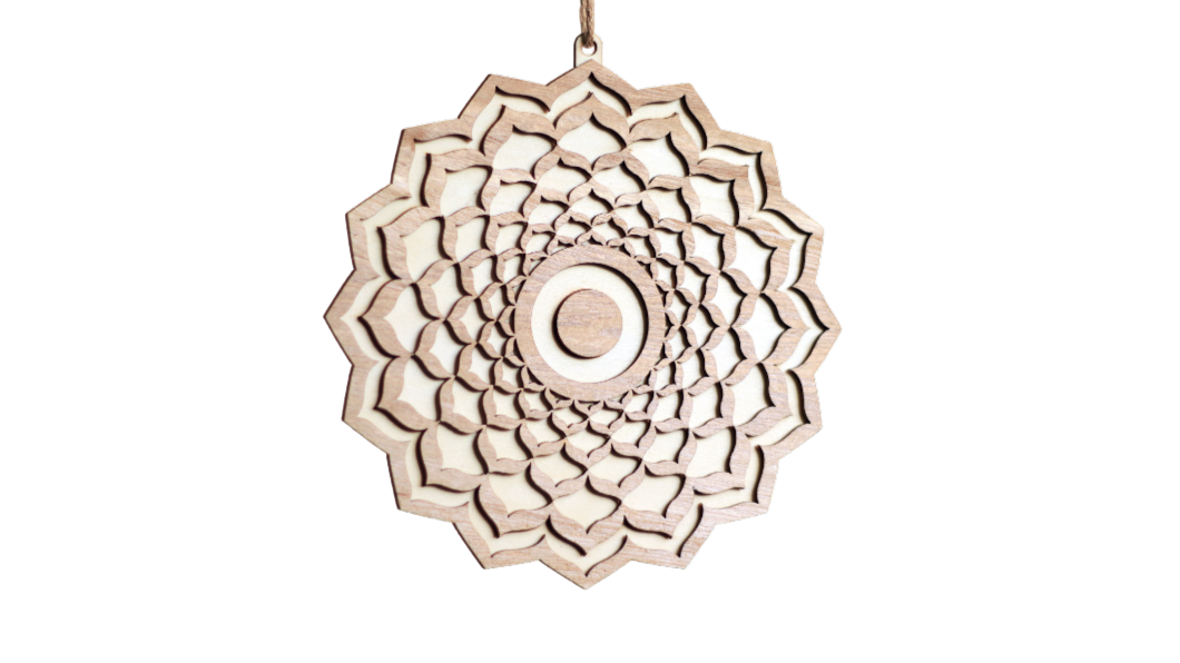 7” Wooden Chakra Wall Décor - Dionysus Artcrafts - Wind Chime ...