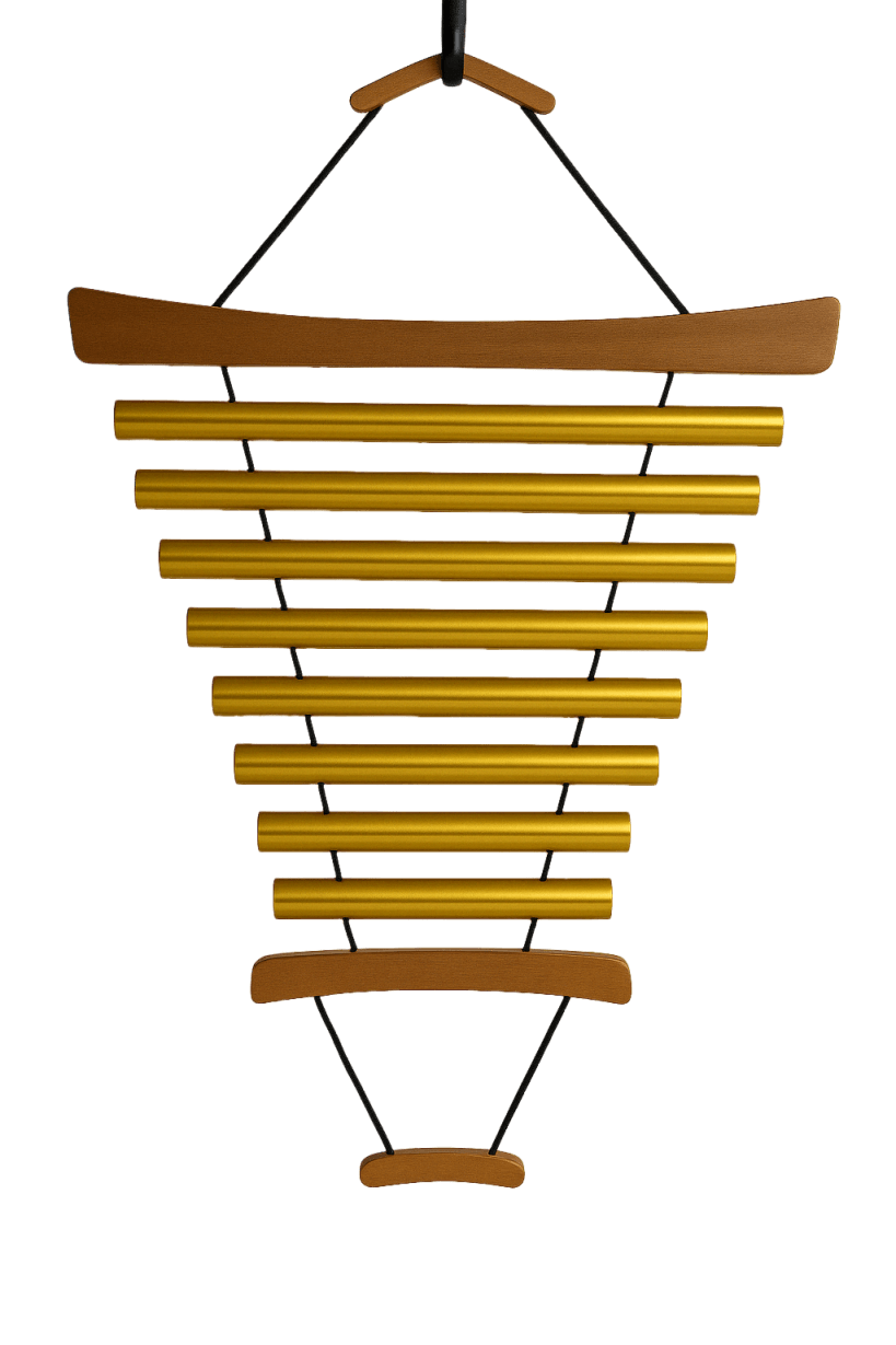 25"Golden Swing Chime 8 Tones - Dionysus Artcrafts - Wind Chime ...