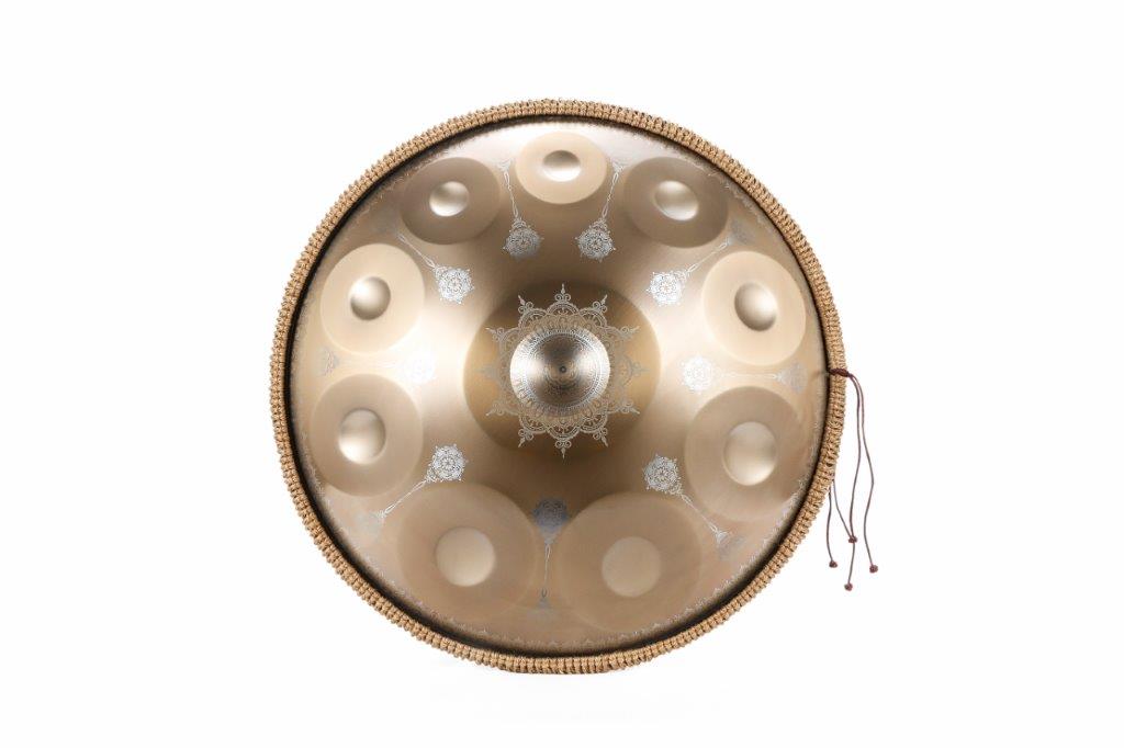 Golden Mandala Handpan – 10 Tones | Sound Healing Drum