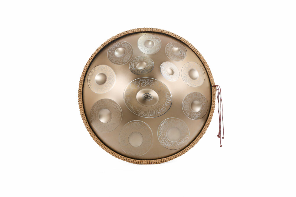 Golden Fortune Handpan Drum 12 Tones | Cultural Sound Healing Instrument